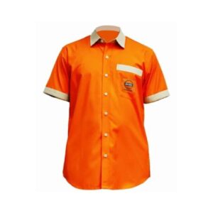 IOCL Petrol Pump CA Uniform Orange Half Sleeve Shirt - Petro Mart